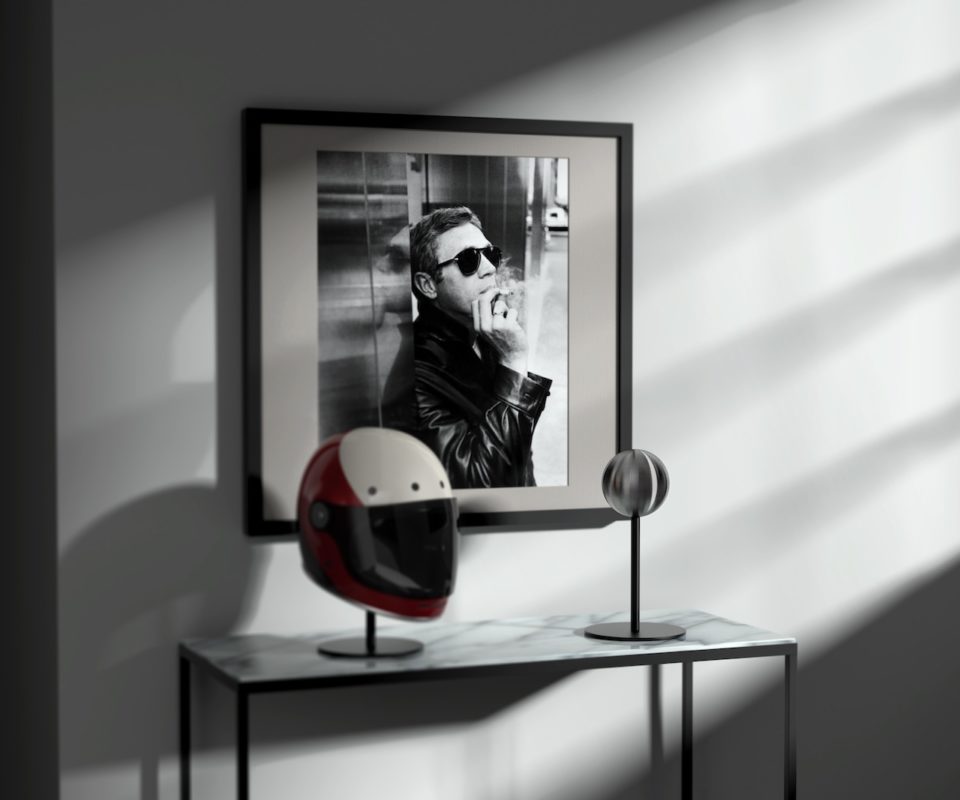 Halley Helmet Rack - Motorcycle Helmet Storage Reimagined