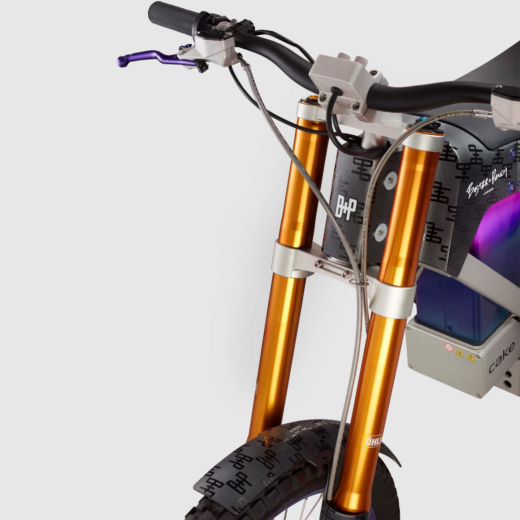 Buster + Punch x CAKE: Vibrant take on Kalk Electric Motorbike
